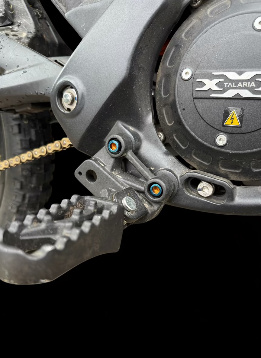 (all e-motos) Titanium Foot bracket Bolts – Surron Supply Co